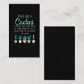 Teach Like A Cactus Teacher Back To School Business Card | Zazzle