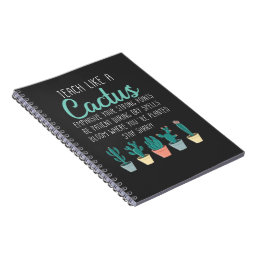 Teach Like A Cactus Teacher Back To School Notebook | Zazzle