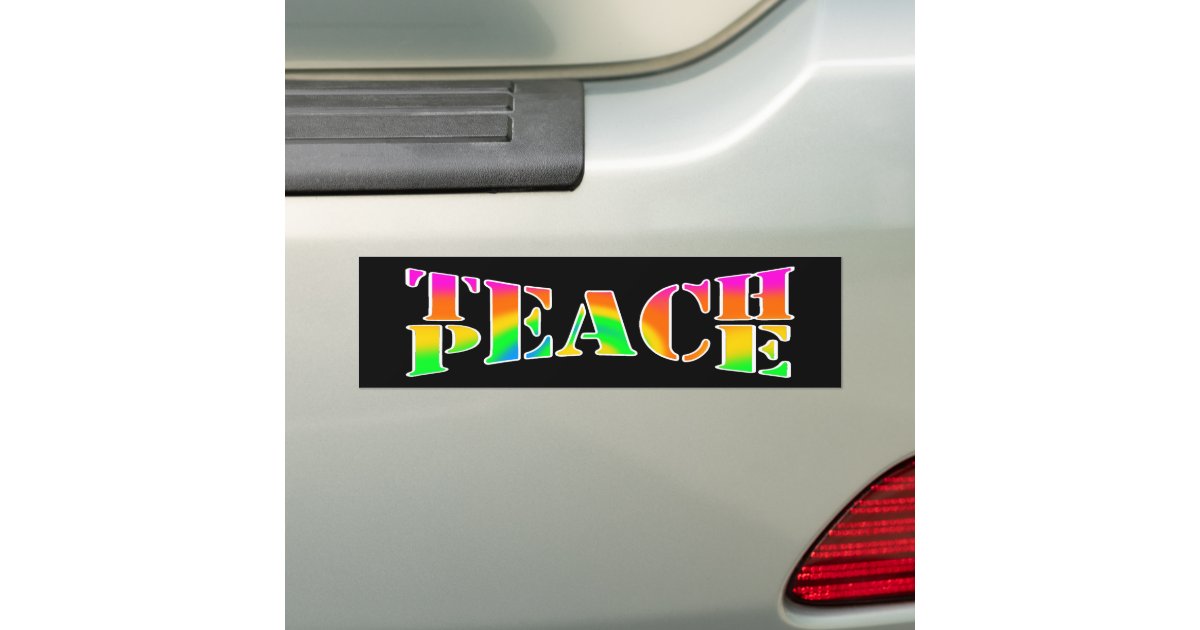 Teach Peace Bumper Sticker | Zazzle