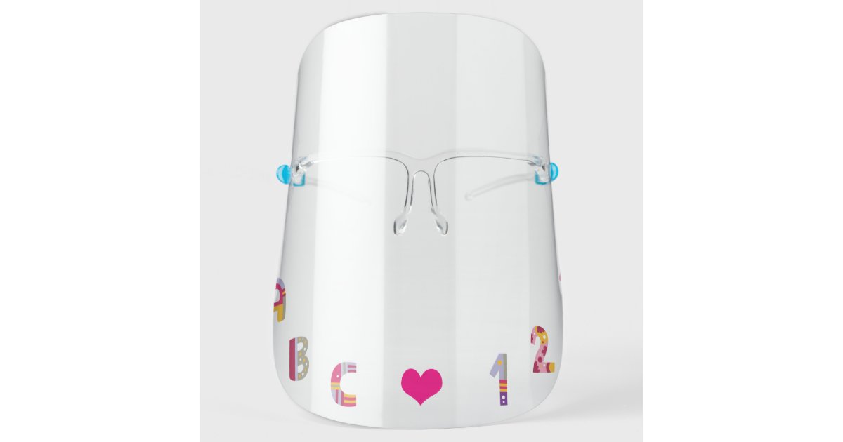 Teacher ABC Face Shield | Zazzle