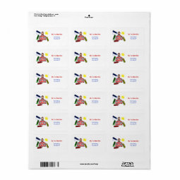 Teacher Address Label - Schoolhouse & Crayons | Zazzle