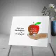 Teacher Apple Thank You Jumbo Size Card | Zazzle