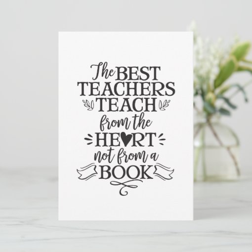 Teacher Appreciation Class Gift Thank You Card | Zazzle