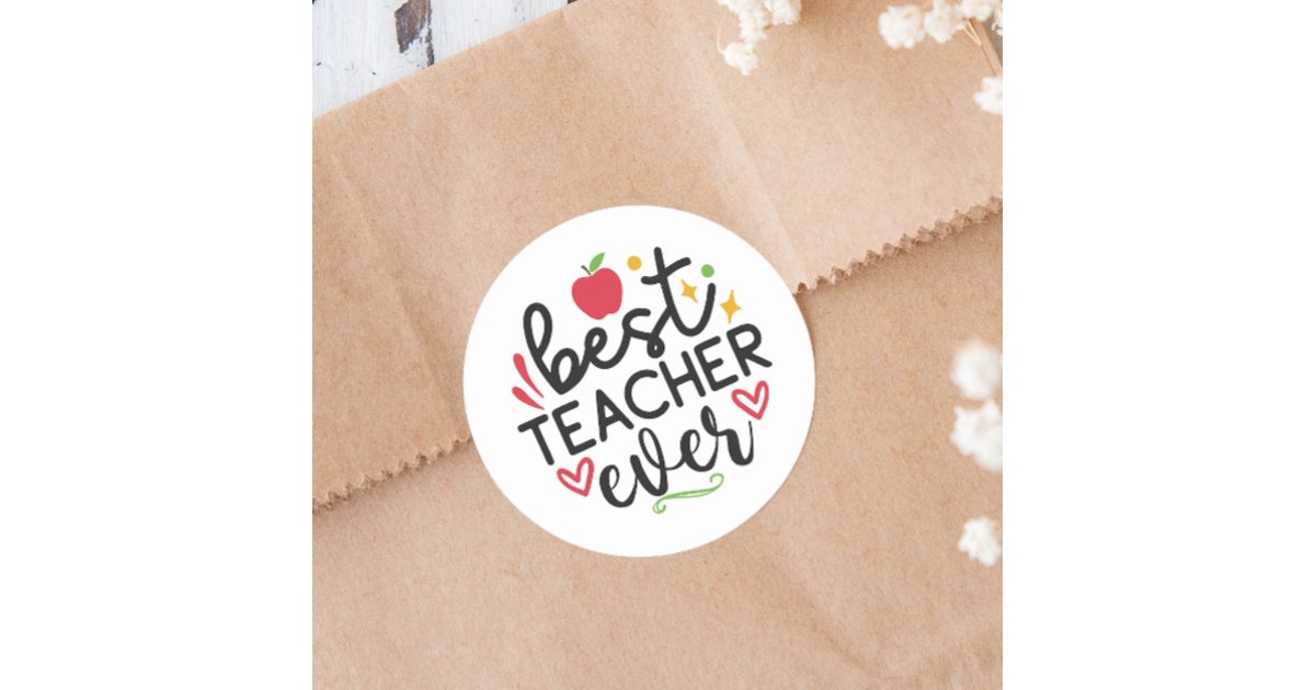 Teacher Appreciation Classic Round Sticker | Zazzle