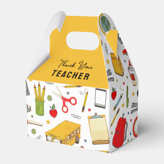 Teacher Appreciation Favor Boxes | Zazzle
