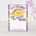 Teacher appreciation lets taco about gift card | Zazzle