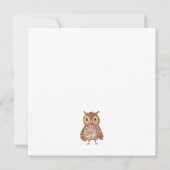 Teacher Appreciation Owl Thank You Card | Zazzle