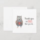 Teacher Appreciation Owl Thank You Card | Zazzle