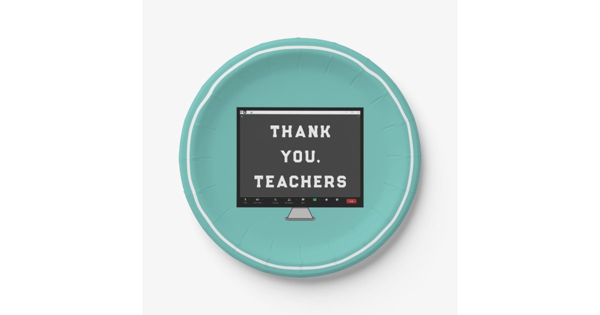 Teacher Appreciation Paper Plates | Zazzle