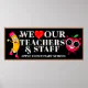 Teacher Appreciation Week Banner Poster | Zazzle
