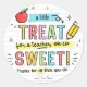 Teacher appreciation Week Cookie Tag Sticker | Zazzle
