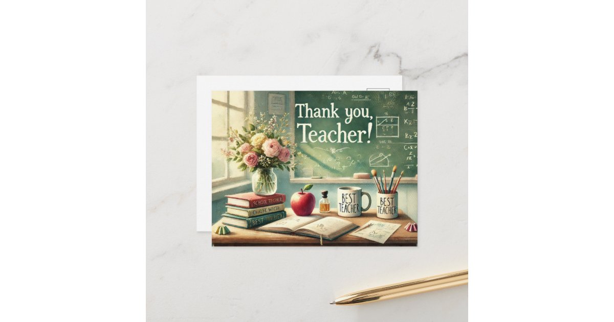 Teacher Appreciation Week Postcard | Zazzle