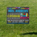 Teacher Appreciation Yard Sign! Sign | Zazzle