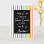 teacher assistant card | Zazzle