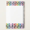 Teacher Back to School Cute Color Crayon Planner | Zazzle