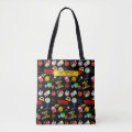Teacher Back to School Theme Pattern Name Tote Bag | Zazzle