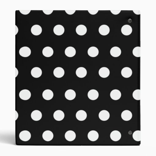 Teacher Binder - White Polka Dots | Zazzle