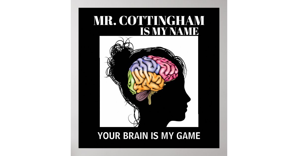 Teacher Brain Poster | Zazzle