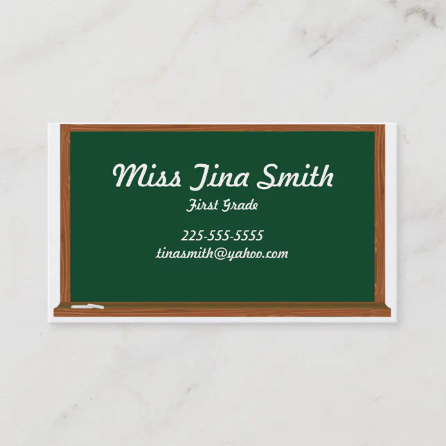 Teacher Business Card | Zazzle