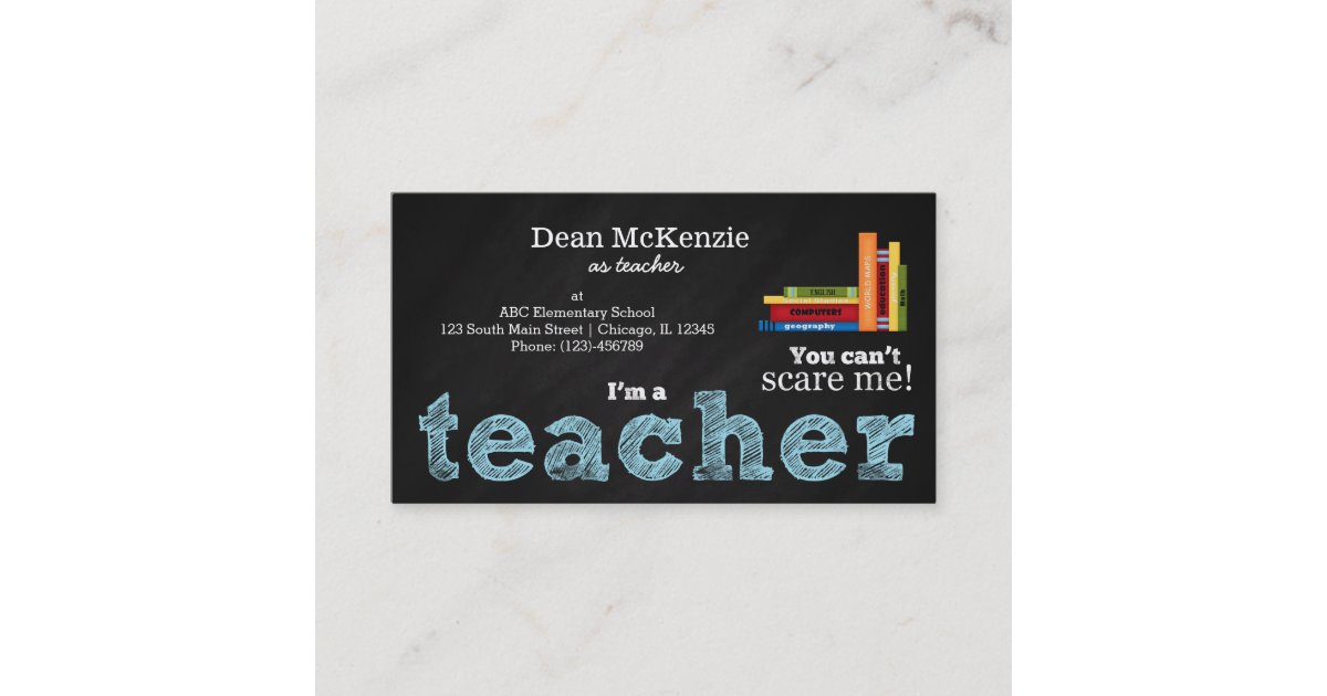 Teacher Business Card | Zazzle