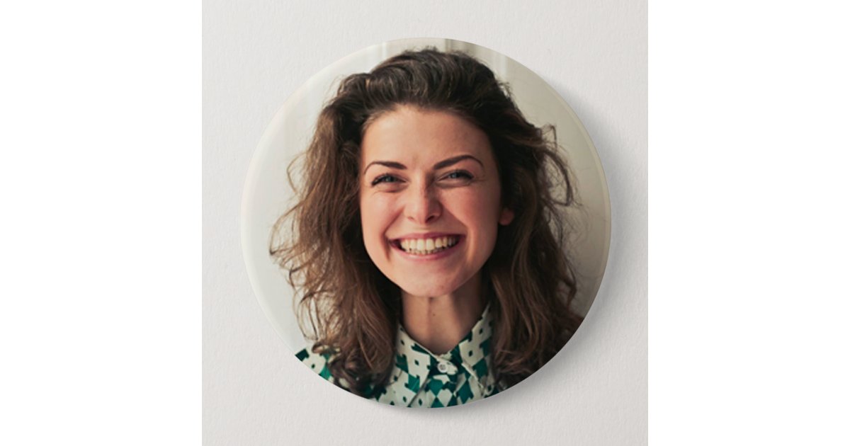 Teacher Button | Custom Photo | Zazzle