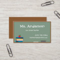 Teacher Chalkboard Business Card | Zazzle