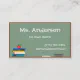 Teacher Chalkboard Business Card | Zazzle