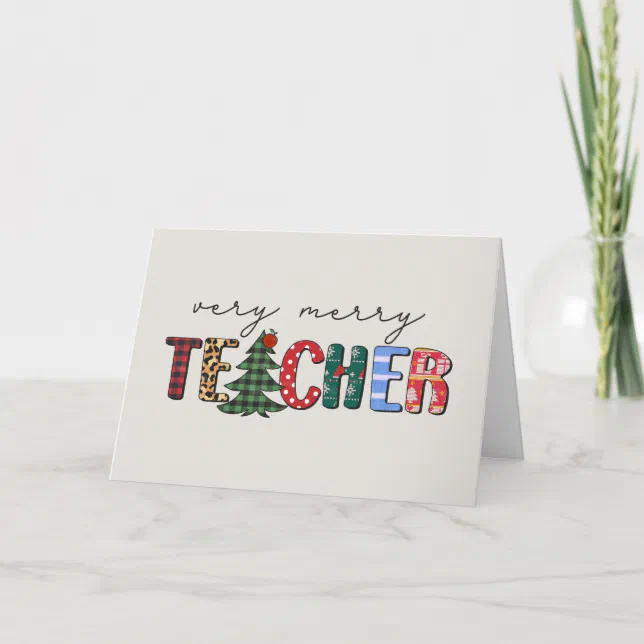 Teacher Christmas Card | Zazzle