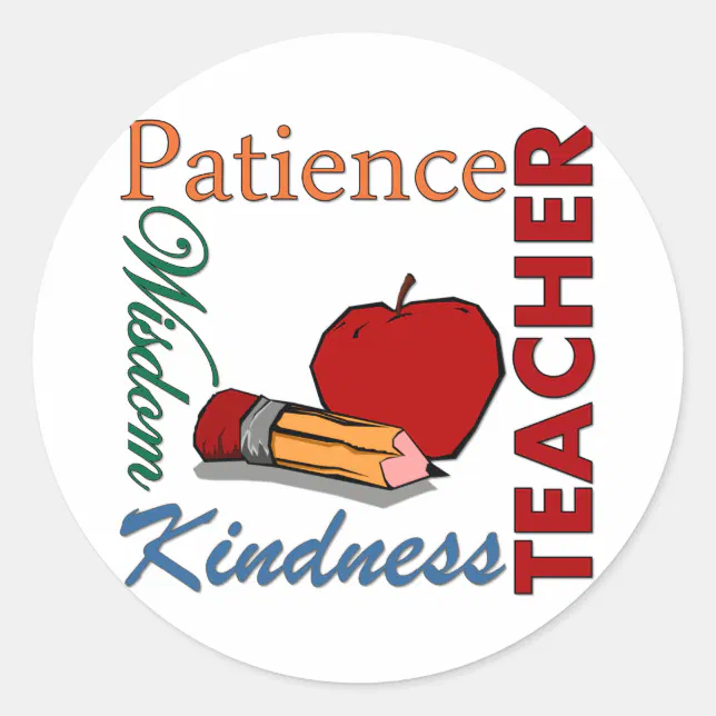 TEACHER CLASSIC ROUND STICKER | Zazzle
