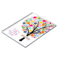 Teacher Colourful apple Tree thank you gift Notebook | Zazzle