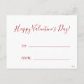 Teacher cute Happy Valentine's Day heart quote Holiday Postcard | Zazzle