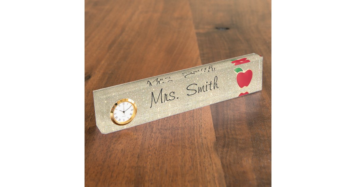 Teacher Desk Name Plate | Zazzle