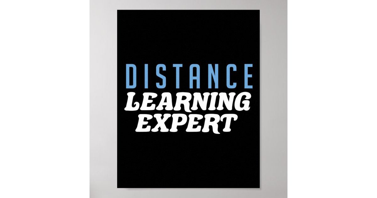 Teacher Distance Learning Expert Quarantine Poster | Zazzle