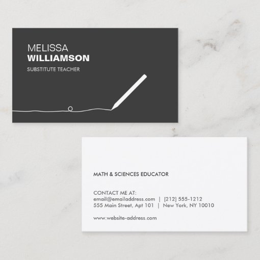 Teacher, Educator Business Card | Zazzle