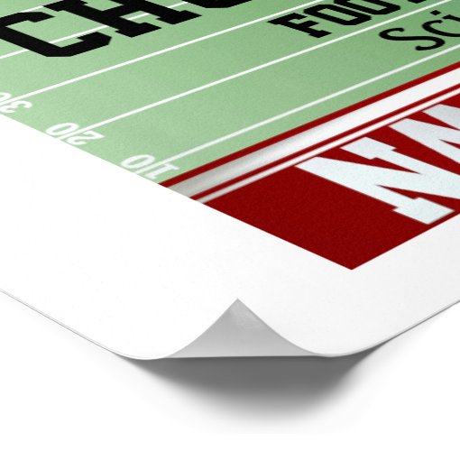 Teacher Football Coach Sign - Door Poster - SRF | Zazzle