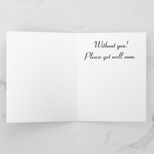 Teacher Get Well Soon Large Card from Class | Zazzle