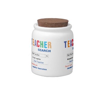 Teacher Gift Candy Jar | Zazzle