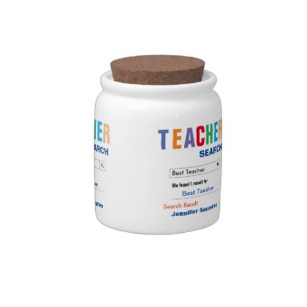 Teacher Gift Candy Jar | Zazzle