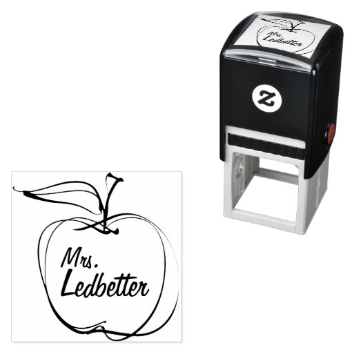 Teacher Gift - Personalized Rubber Stamp | Zazzle