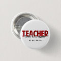 Teacher Gift Personalized Teacher Button | Zazzle