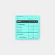 Teacher Grading Rubric for Classwork in Blue Post-it Notes | Zazzle