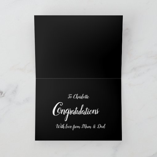 Teacher graduation congratulations card | Zazzle