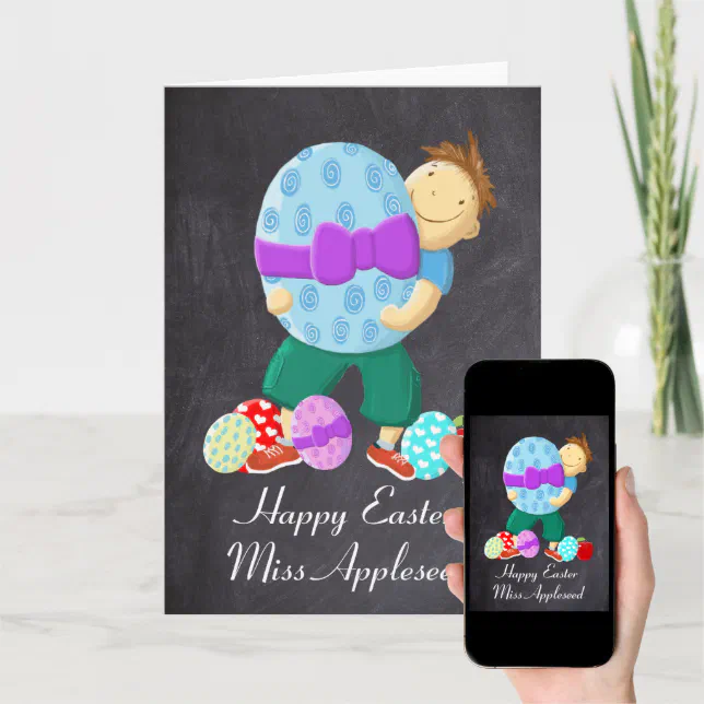 Teacher Happy Easter Card | Zazzle