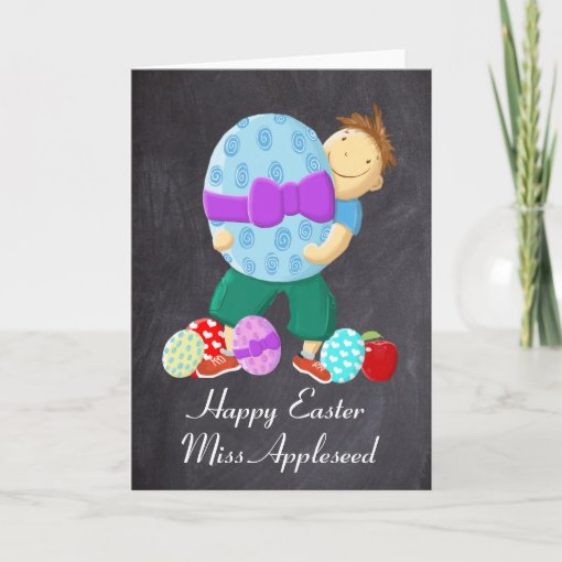 Teacher Happy Easter Card | Zazzle