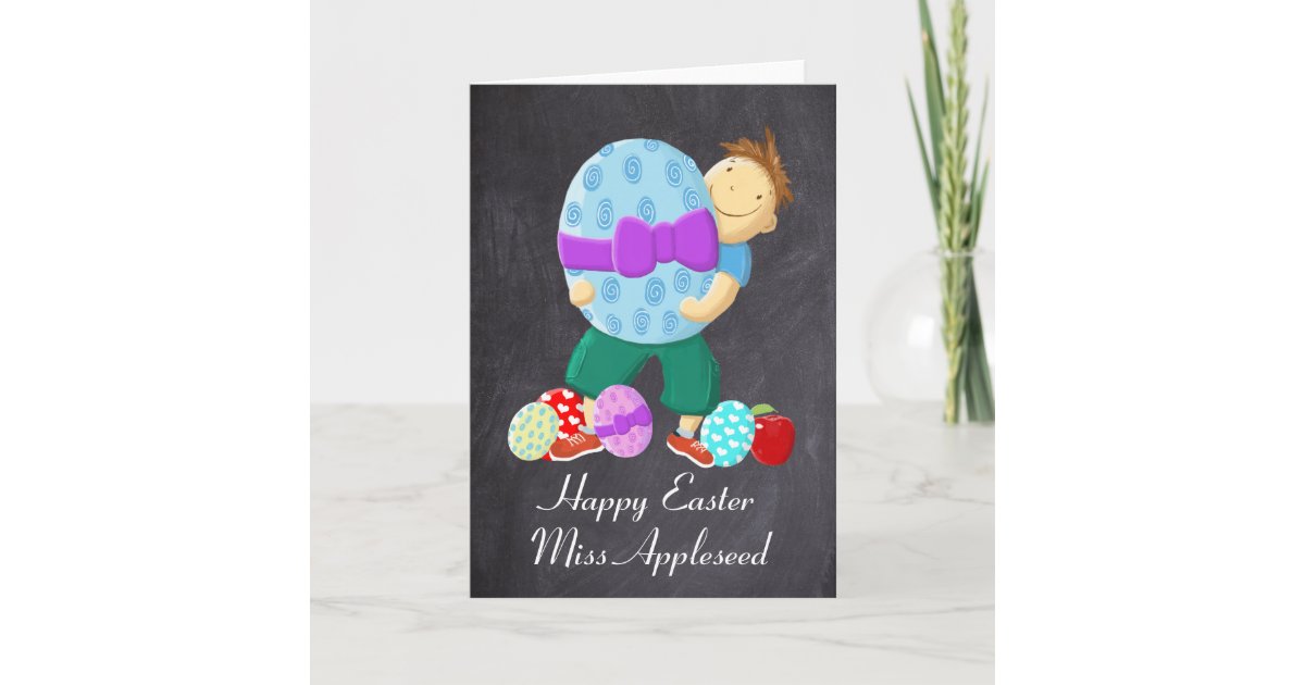 Teacher Happy Easter Card | Zazzle
