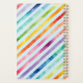 teacher LESSON PLANNER WITH NAME rainbow theme | Zazzle