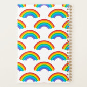 teacher LESSON PLANNER WITH NAME rainbow theme | Zazzle