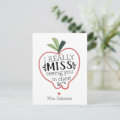 Teacher Miss Seeing You in Class Postcard | Zazzle