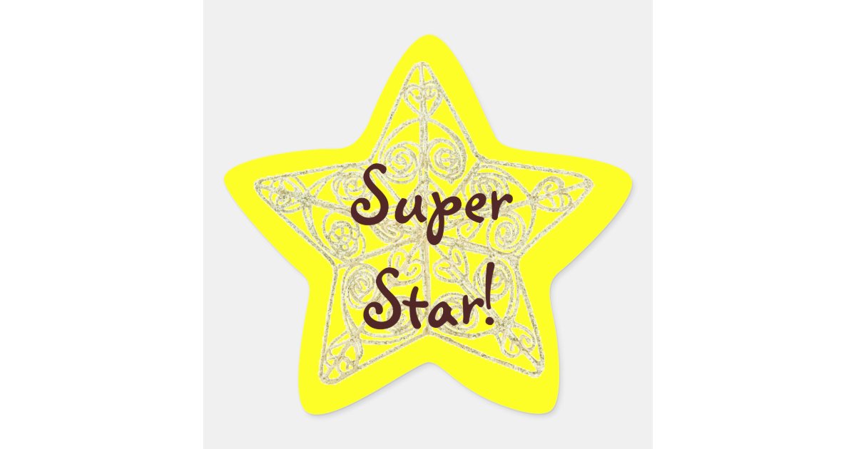Teacher motivational / inspirational star sticker | Zazzle