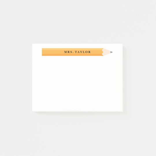 Teacher Personalized Post It Notes | Zazzle.com